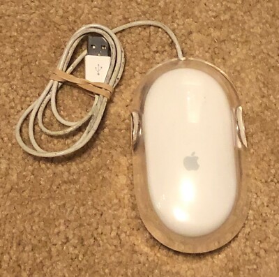 Apple Pro Mouse USB Optical White with Clear Shell Model M5769 | eBay
