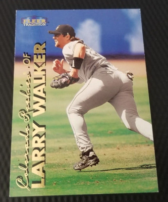 1999 Fleer Tradition LARRY WALKER Colorado Rockies Baseball MLB Gold ...