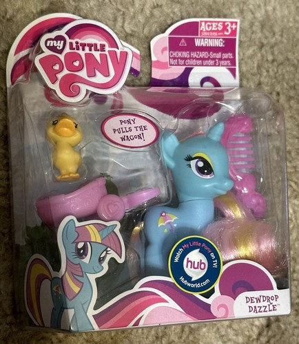 My Little Pony G4 Dewdrop Dazzle Brushable Pony with Pet Duckling and ...