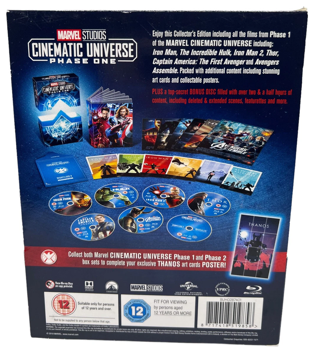 Marvel Cinematic Universe Phase 1 Box Set