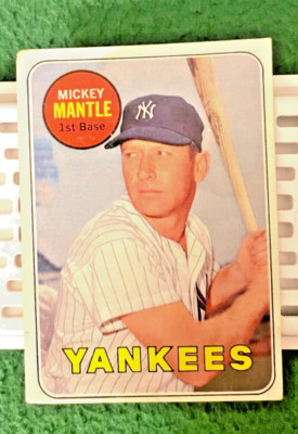 VINTAGE 1969 Topps #500 Mickey Mantle - New York Yankees HOF (Great ...