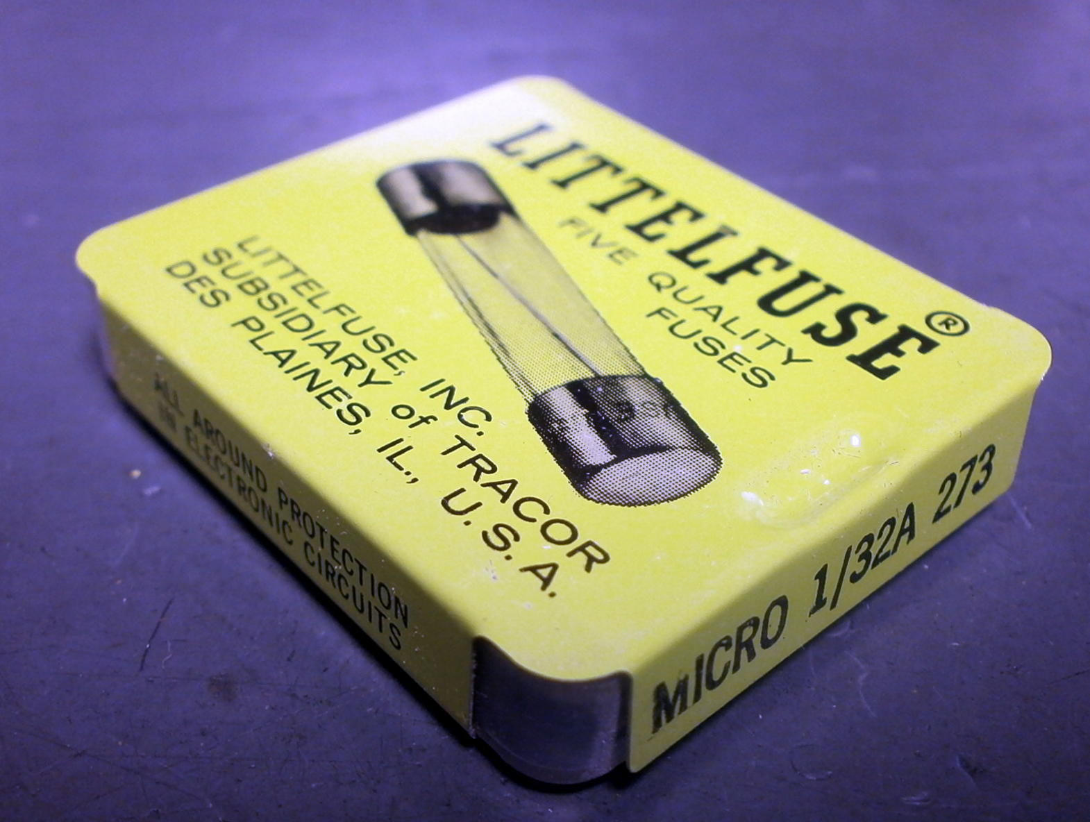 5 Pieces LittelFuse 0273.031 Micro TR3 Fuse 1/32A Very Fast Acting Plug ...