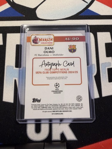 2024-25 Topps Merlin Uefa Club Competitions - Autographs Dani Olmo #Au ...
