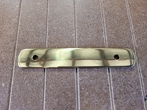 Vintage Polished Brass Cabinet Backplate For Drawer Pulls--3 in CC. | eBay
