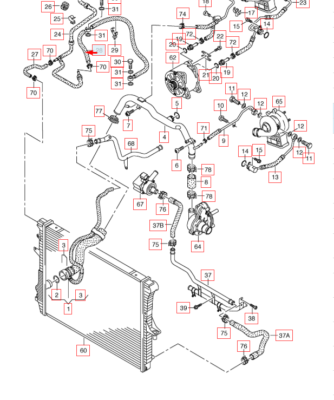 Audi Q7 4L Coolant Hose 057121086M NEW REAL | eBay