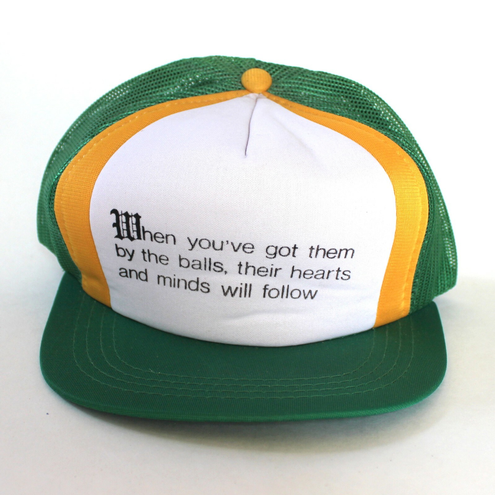 Vtg Politically Incorrect Hat Got them by the Balls Snapback Cap ...