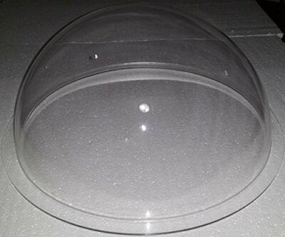 12 Inch Acrylic Dome Clear High Quality Plastic (6" Height & 3/4 ...