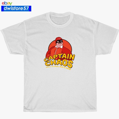 New Shirt Captain Chaos Logo Black/Navy/White/Grey Men's T-Shirt S-5XL ...