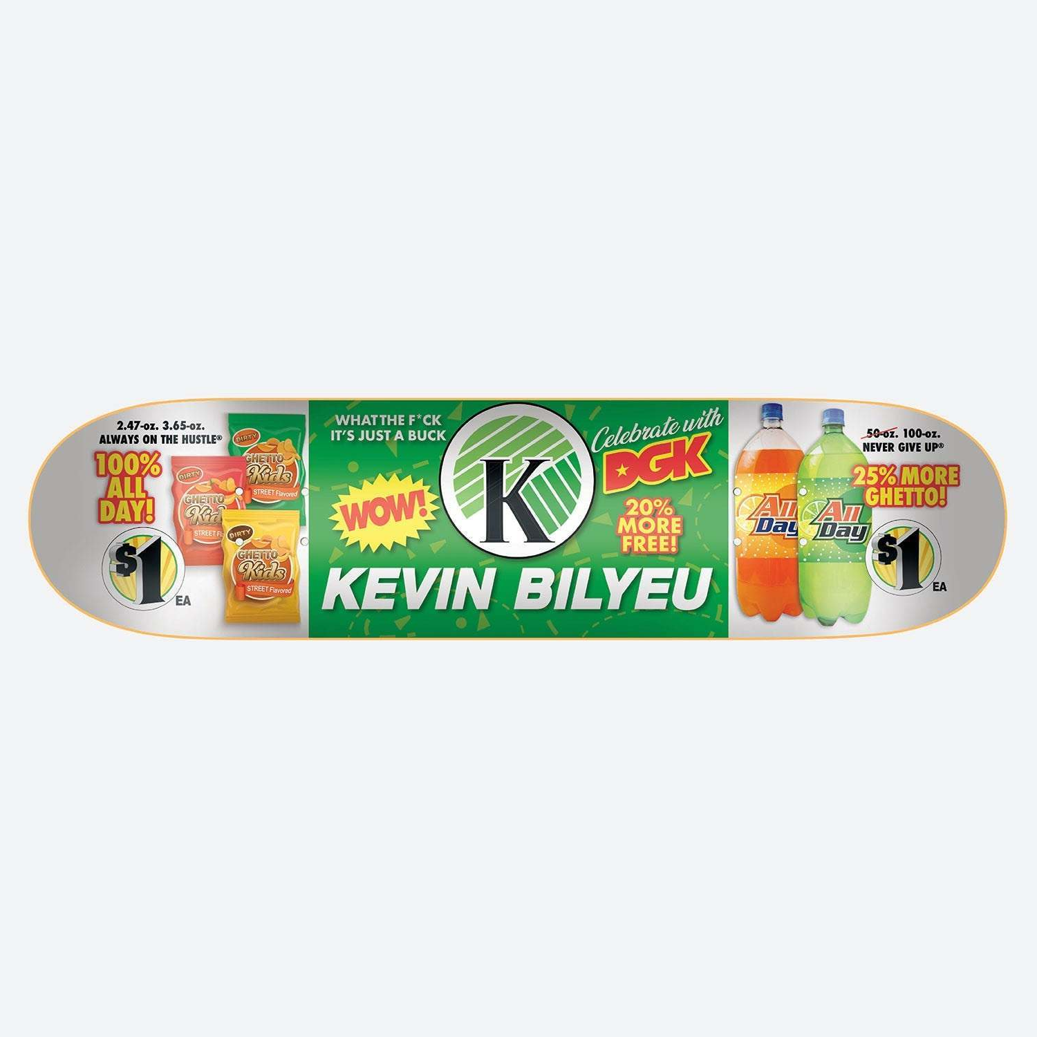 DGK Kevin Bilyeu Just A Buck 8.06 Skateboard Deck | eBay
