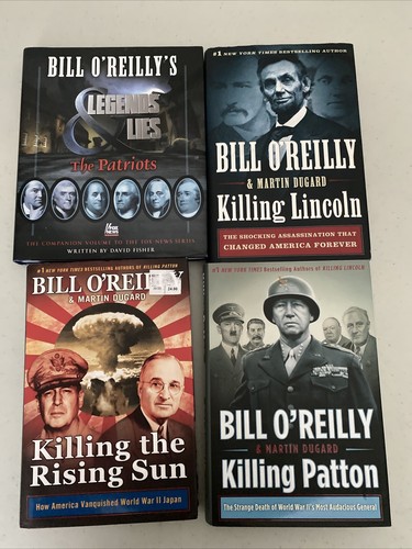 Bill O'Reilly Books Lot of 4 Killing Lincoln Patton Rising Sun Legends ...