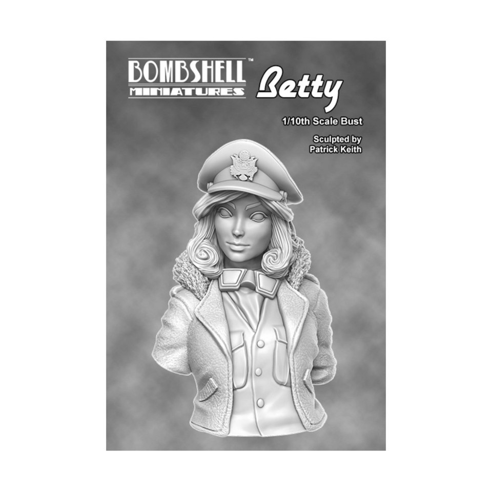 Bombshell Bust Fantasy Mini Betty the Bombardier 1/10th Bust SW (New ...