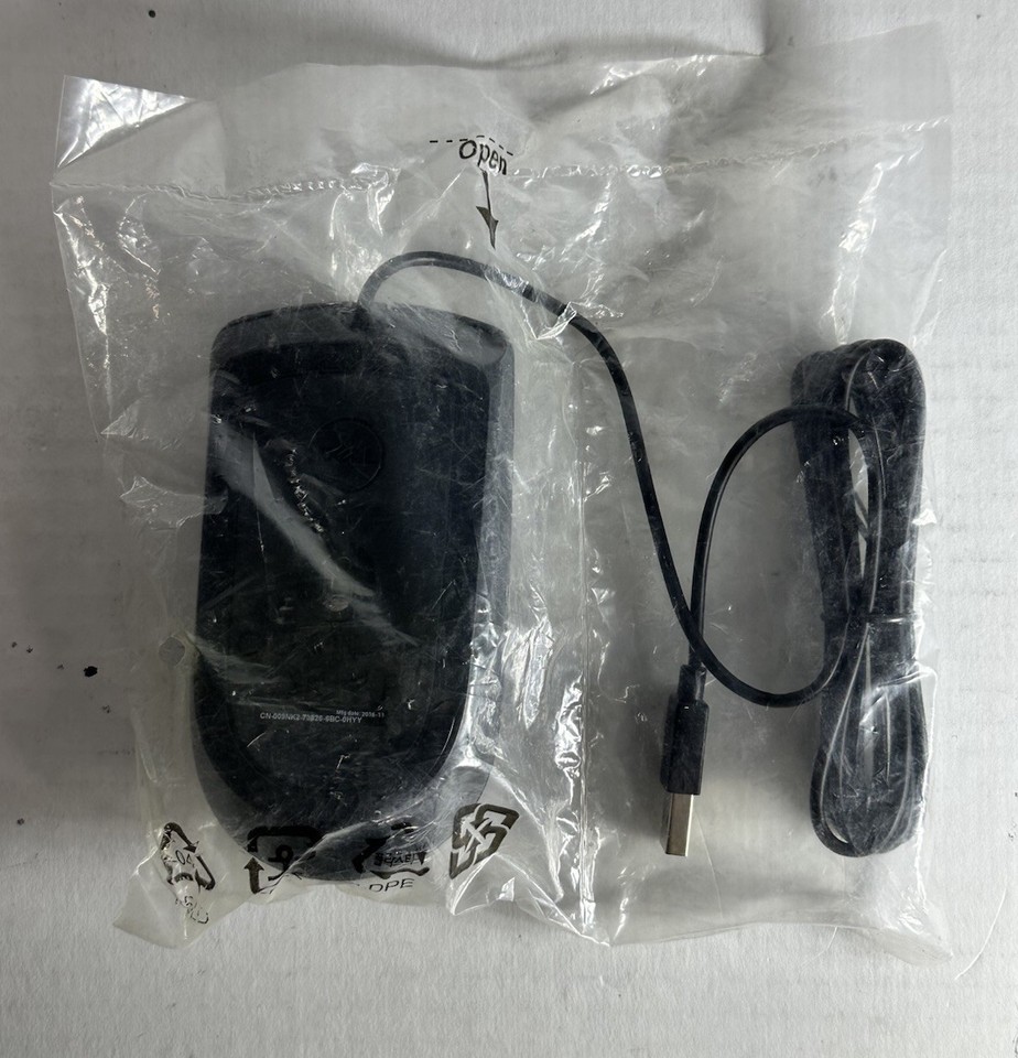 New Dell MS116p Optical Black USB Scroll Wheel Mouse 1000 dpi 09NK2 ...