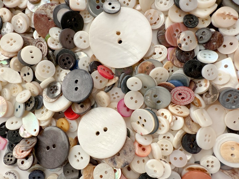 Mother of Pearl Shell Buttons: 10-35mm (2 oz appx 110 buttons) | eBay