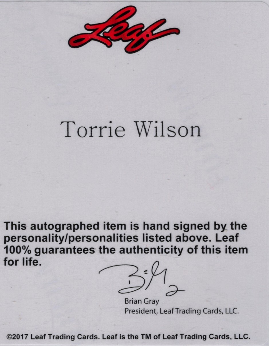 WWE WCW Playboy Torrie Wilson Autographed Signed 8x10 Leaf COA | eBay