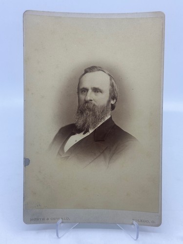1870s Cabinet Card Photo RUTHERFORD B HAYES Toledo Ohio 19th US ...