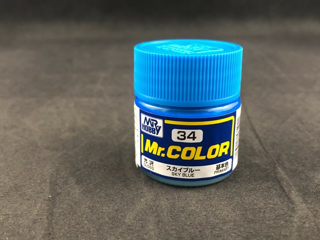 Mr. Hobby Mr Color 34 Gloss Sky Blue - 10ml Glass Jar & Ships for sale ...