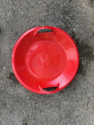 Slittino da neve Adulto circolare manici in plastica Slitta per la neve ...