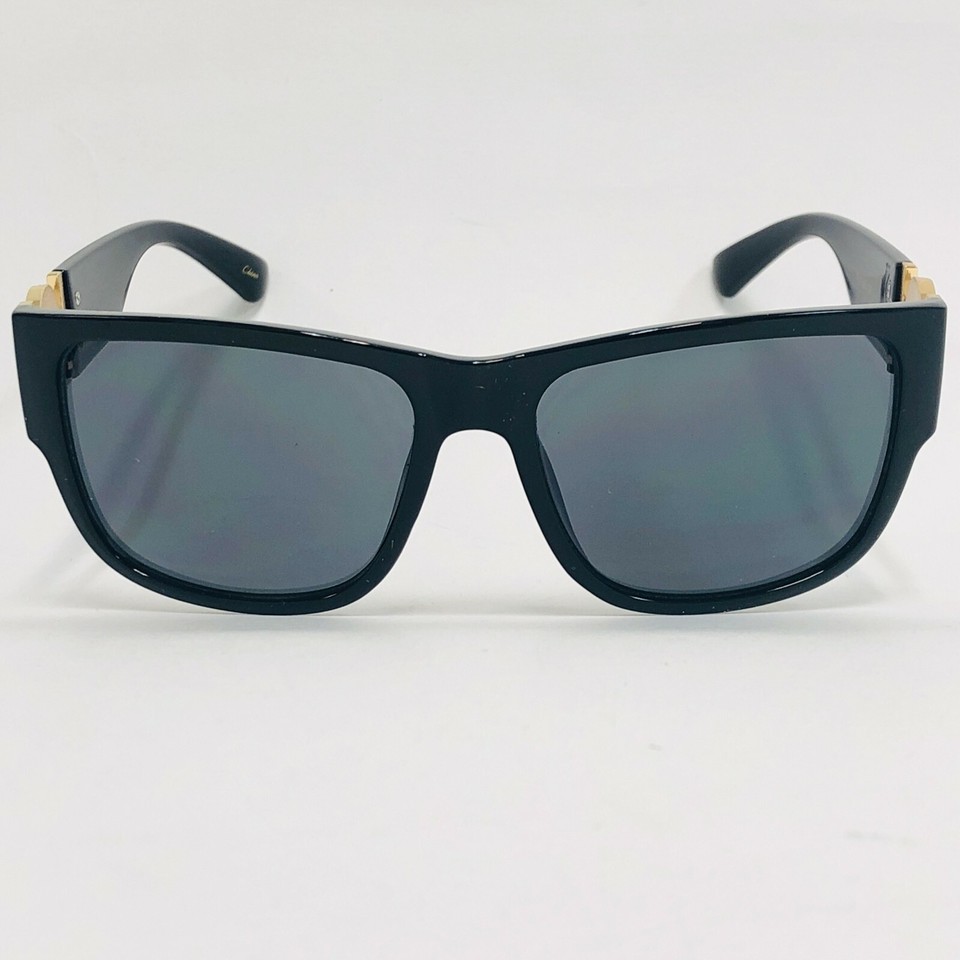 Men Sunglasses Dark Lens Rappers Retro Style Shades Gold Lion Head ...