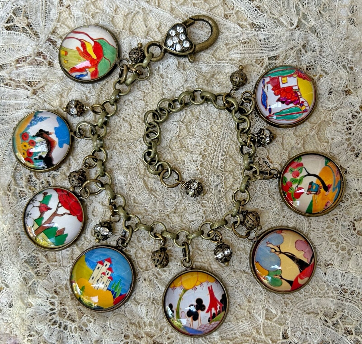 Polymer Clay Charm Bracelet Ideas