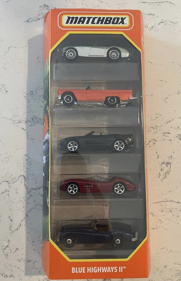 MATCHBOX 2021 Blue Highways II 5-Pack Ford/Chevy/Jaguar/Aston Martin ...