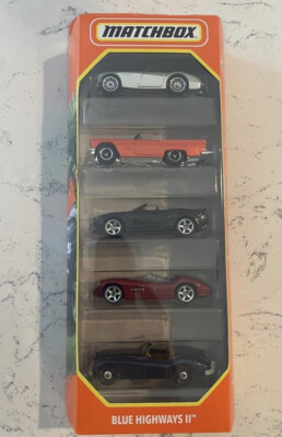 MATCHBOX 2021 Blue Highways II 5-Pack Ford/Chevy/Jaguar/Aston Martin ...