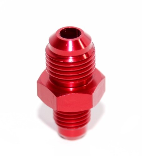 RED AN4 4AN TO AN6 6AN Male Thread Straight Aluminum Anodized Fitting ...