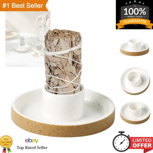 Sturdy Ceramic Sage Burner - Unique 4" Terracotta Bowl for Spiritual ...