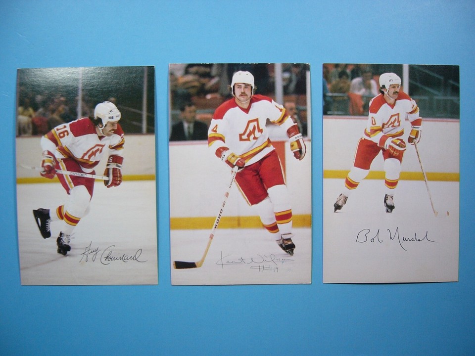 SET 20 1979/80 ATLANTA FLAMES HOCKEY POSTCARDS PHOTOS JIM CRAIG KENT ...