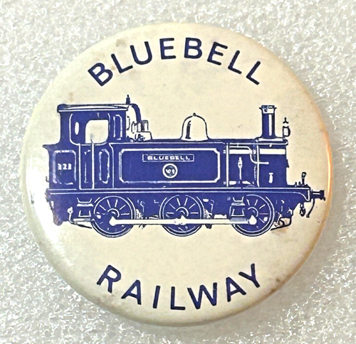 Vintage Bluebell Railway Locomotive Train Sussex England Pinback Pin ...