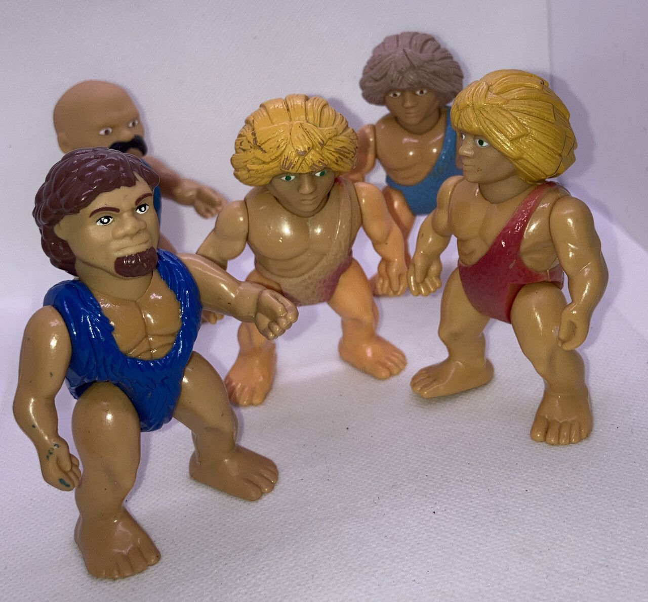 Vintage 1987 Playskool Definitely Dinosaurs 5 Lot Caveman Action ...