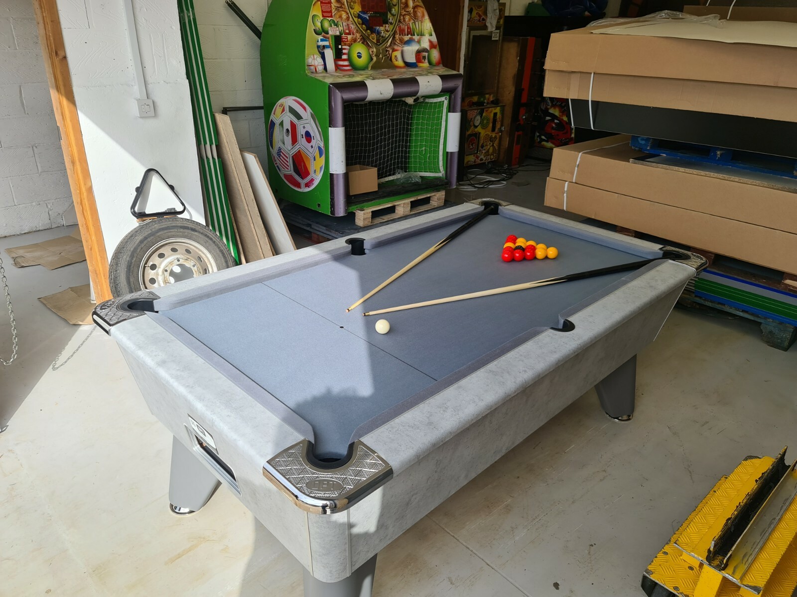 7x4 grey concrete Pool Table freeplay brand new limited edition | eBay UK