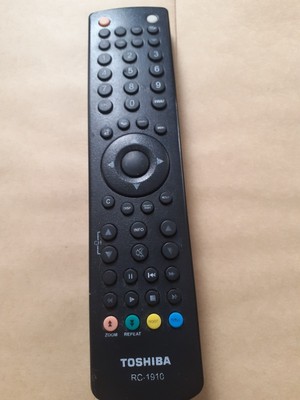 Toshiba TV Remote Control RC-1910 Tested Genuine Original | eBay UK