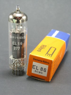 1 tube electronique SIEMENS RÖHRE EL86/vintage valve tube amplifier/NOS ...