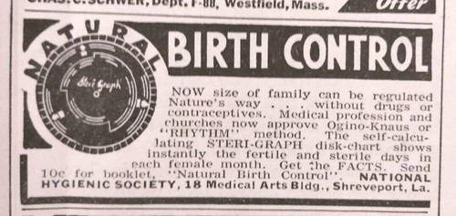Birth Control Ad Rhythm Method 1938 | eBay