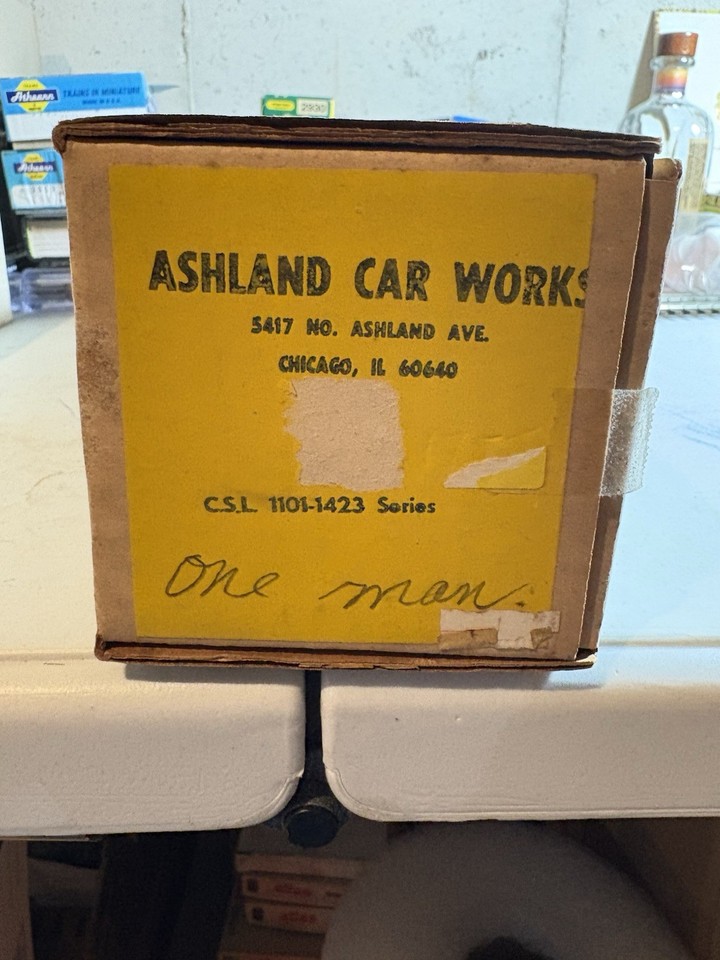 Ashland Car Works O Scale CSL 1101-1423 One-Man Car Kit NOS w/Photos ...