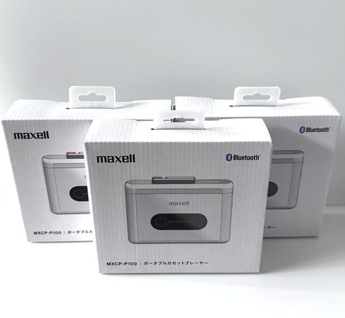 Maxell Portable Cassette Player MXCP-P100-WH White 1 unit Bluetooth New ...