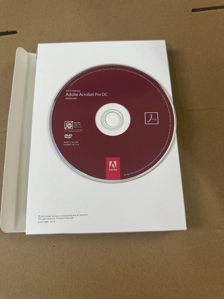 Adobe Acrobat Pro Full Version DVD/Windows - Permanent License For 2 ...