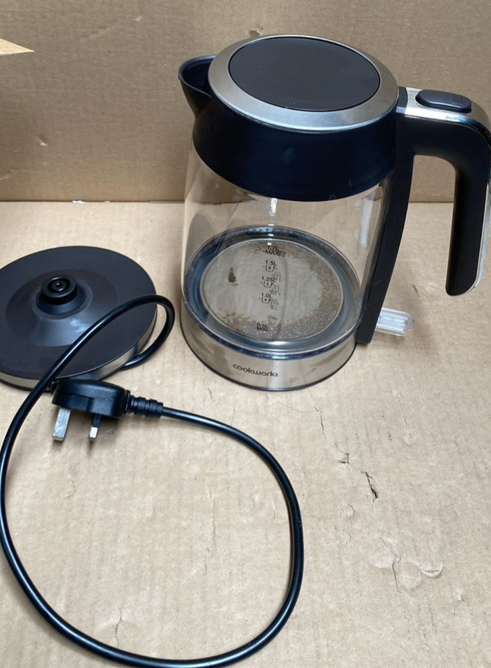 Cookworks Illuminating Kettle-Glass and Stainless Steel. | eBay UK