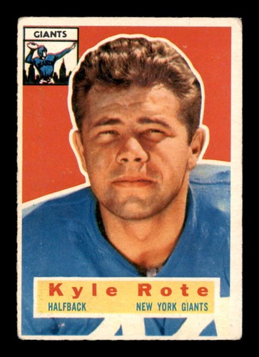 1956 Topps #29 Kyle Rote VGEX X3012292 | eBay