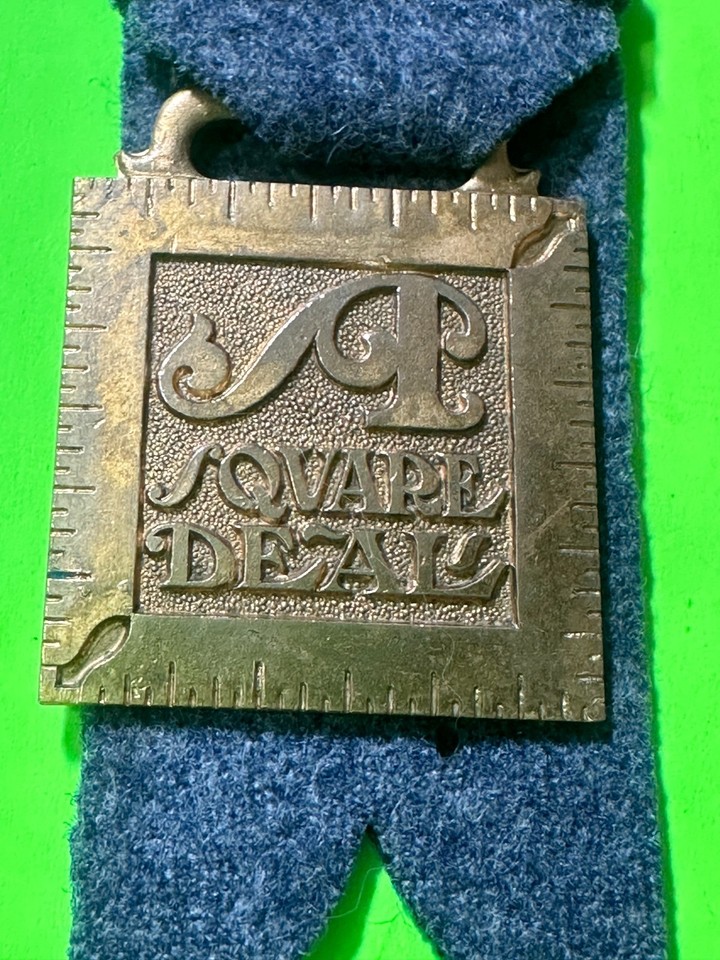 VINTAGE POCKET WATCH FOB SOUTH BEND WOOLEN MILLS LETTER CARRIER CLOTH ...