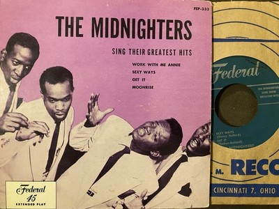 THE MIDNIGHTERS Sing their Greatest Hits - 1955 1st Press Federal EP ...