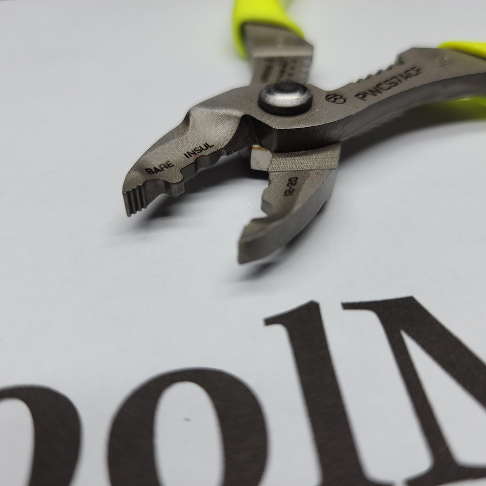Snap-on Tools USA HIGH VIS YELLOW 7" Wire Stripper Cutter Crimper ...