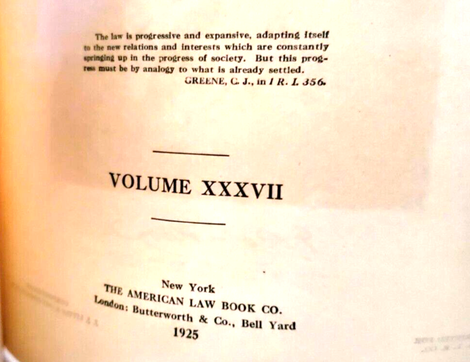 LAW: CORPUS JURIS - LIBEL AND SLANDER TO LIS MOTA, Volume 37, Book 1925 ...