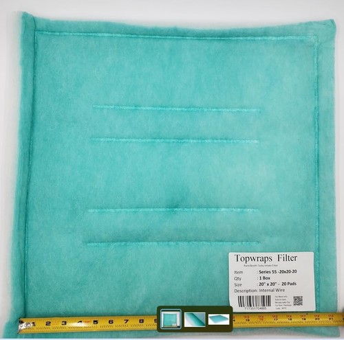 20pc Universal Paint Booth Filter with Wire Frame for Spraying ...