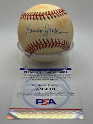 Ransom Randy Jackson Cubs Dodgers Signed Autograph OMLB Baseball PSA ...