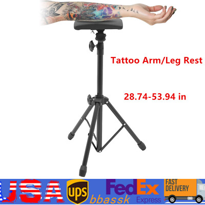 Black Heavy Duty Tattoo Armrest Adjustable Sponge Pad Arm Leg Rest ...