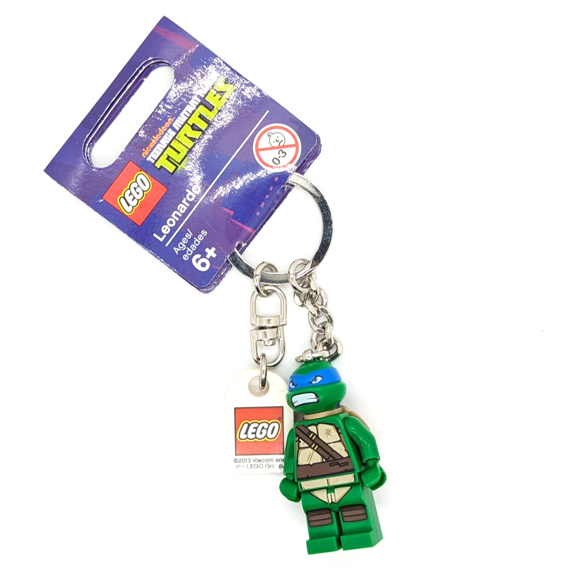 NEW Lego Teenage Mutant Ninja Turtle Minifigure Keychain - Leonardo ...