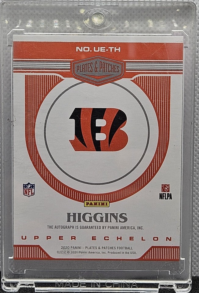 2020 Panini Plates & Patches - Rookie Patch Autographs Tee Higgins /30 ...