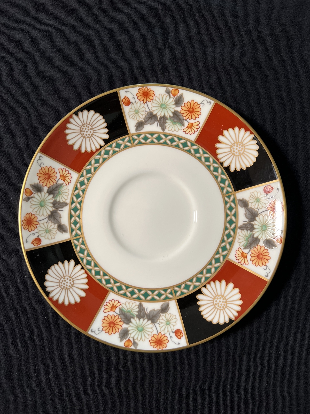 Mikasa Bone China Shogun A6851 pattern Saucer (1) Asian Flowers Narumi ...