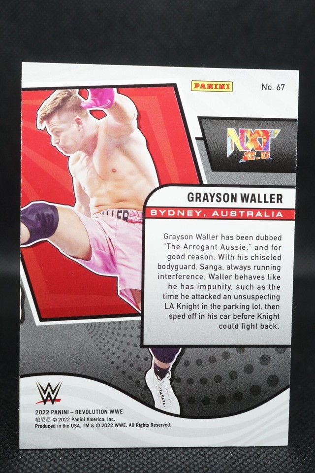 Grayson Waller 2022 WWE Panini Revolution #67 Rookie NXT 2.0 - INVEST ...